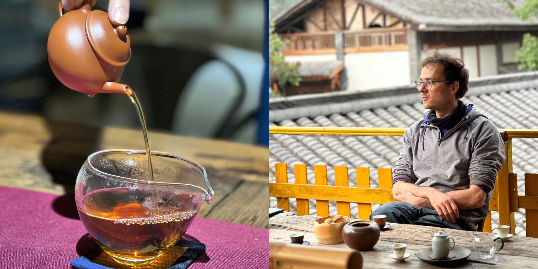 Behind the scenes - gently comforting tea